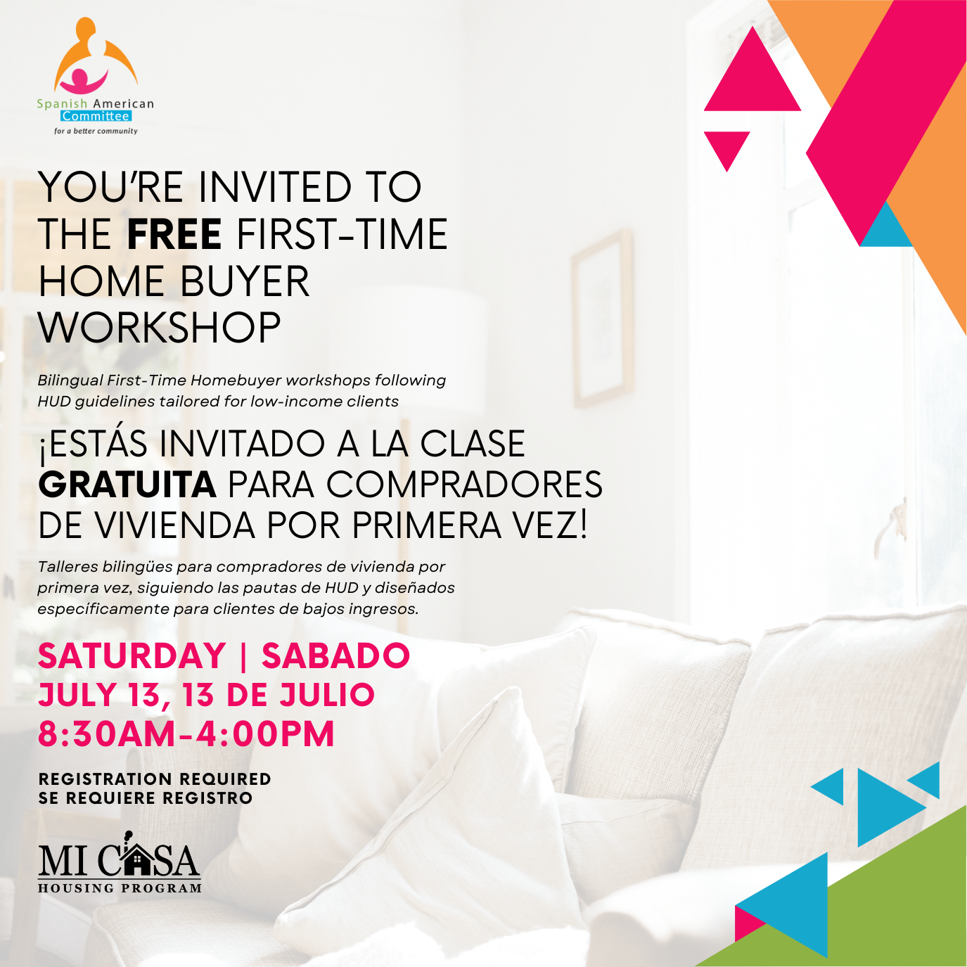 Mi Casa Housing Program | Spanish Community Programs | SAC